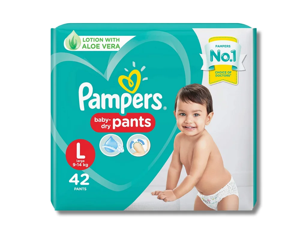 Shop Pampers Pants Daiper L (9-14kg) 36(±)2Pcs India at Shwapno.com ...