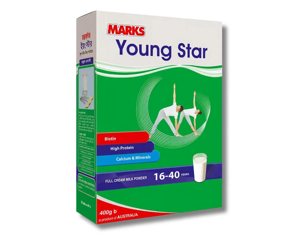 Shop Marks Young Star Full Cream Milk Powder 400gm at Shwapno.com ...