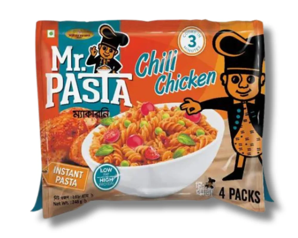 Shop Bombay Mr. Pasta Chili Chicken Macaroni 248gm (4Pcs) at Shwapno.com | Shwapno Online ...