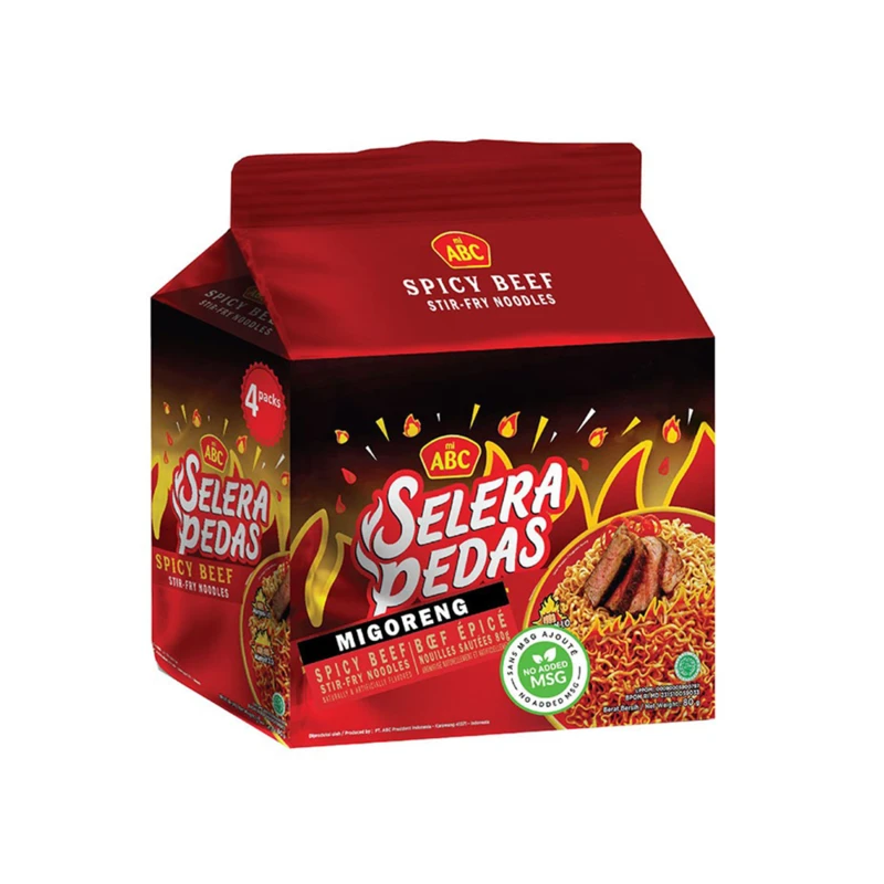 Shop MI ABC Selera Spicy Beef Noodle 4X80gm Indonesia at Shwapno.com ...