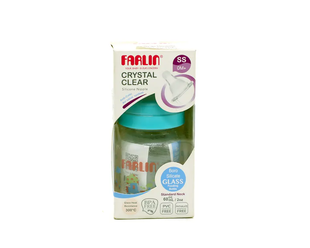 Shop Farlin Glass Feeding Bottle NB-205G 60cc at Shwapno.com | Shwapno Online Grocery Shopping ...
