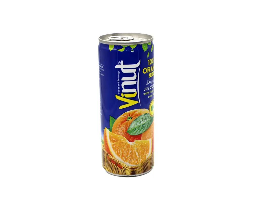 Shop Vinut 100% Orange Juice Can 230ml Viet Nam at Shwapno.com | Shwapno Online Grocery Shopping ...