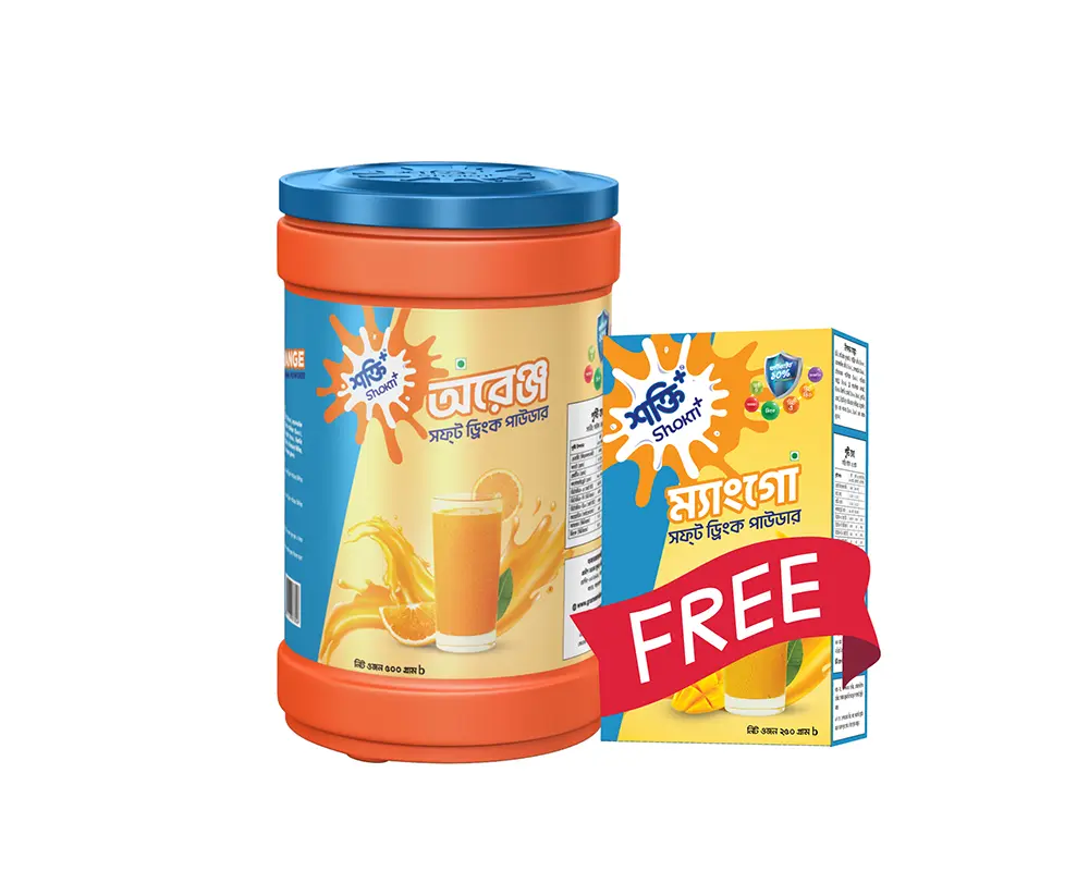 Shop Shokti+ Orange Soft Drink Powder (Buy500gm Get250gm Free) at ...