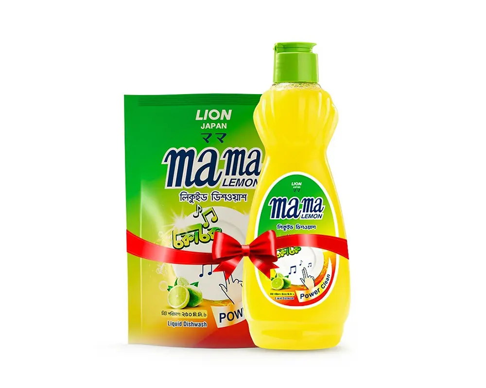 Shop Lion Mama Lemon Liquid Dishwash 400ml (Buy1 Get250ml Free) at Shwapno.com | Shwapno Online ...