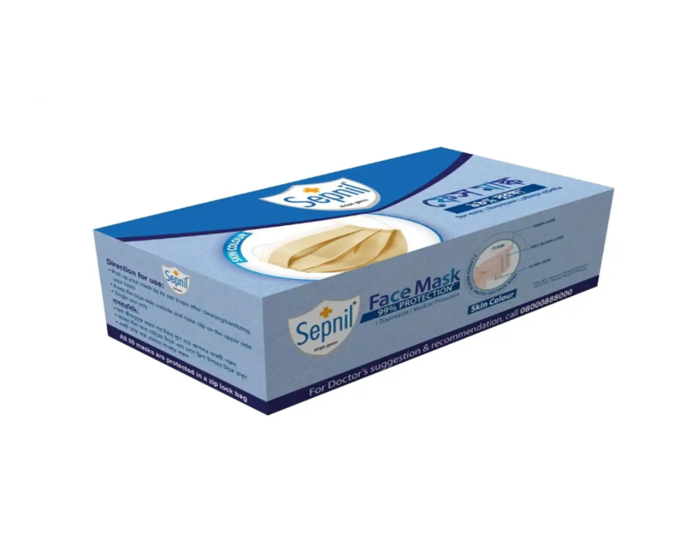 Shop Sepnil Face Mask 50Pcs (Skin Color) at Shwapno.com | Shwapno ...