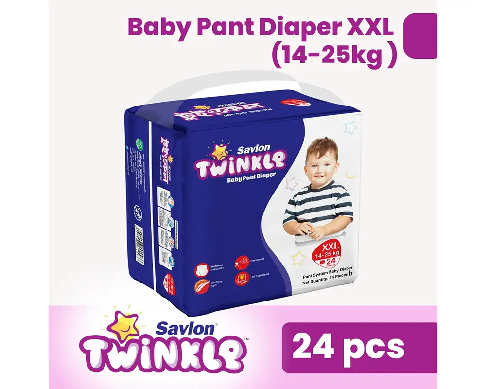 Shop Savlon Twinkle Baby Diaper XXL 24Pcs at Shwapno.com | Shwapno ...
