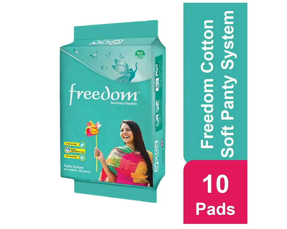Shop Freedom Sanitary Napkin Pant System – 10Pads at Shwapno.com ...