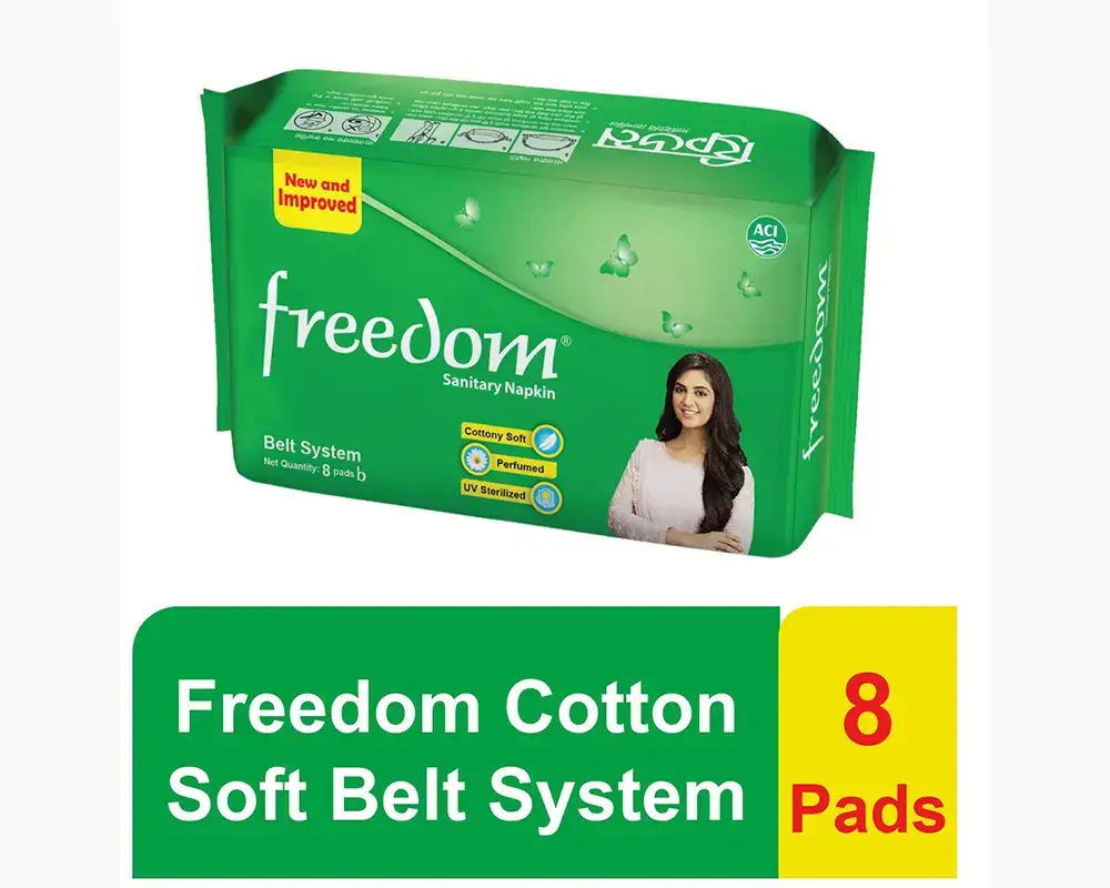 Shop Freedom Sanitary Napkin Belt System 8Pads at Shwapno.com | Shwapno ...