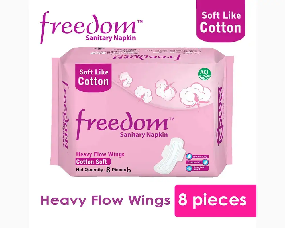 Shop Freedom Sanitary Napkin Cotton Soft 8Pads at Shwapno.com | Shwapno ...