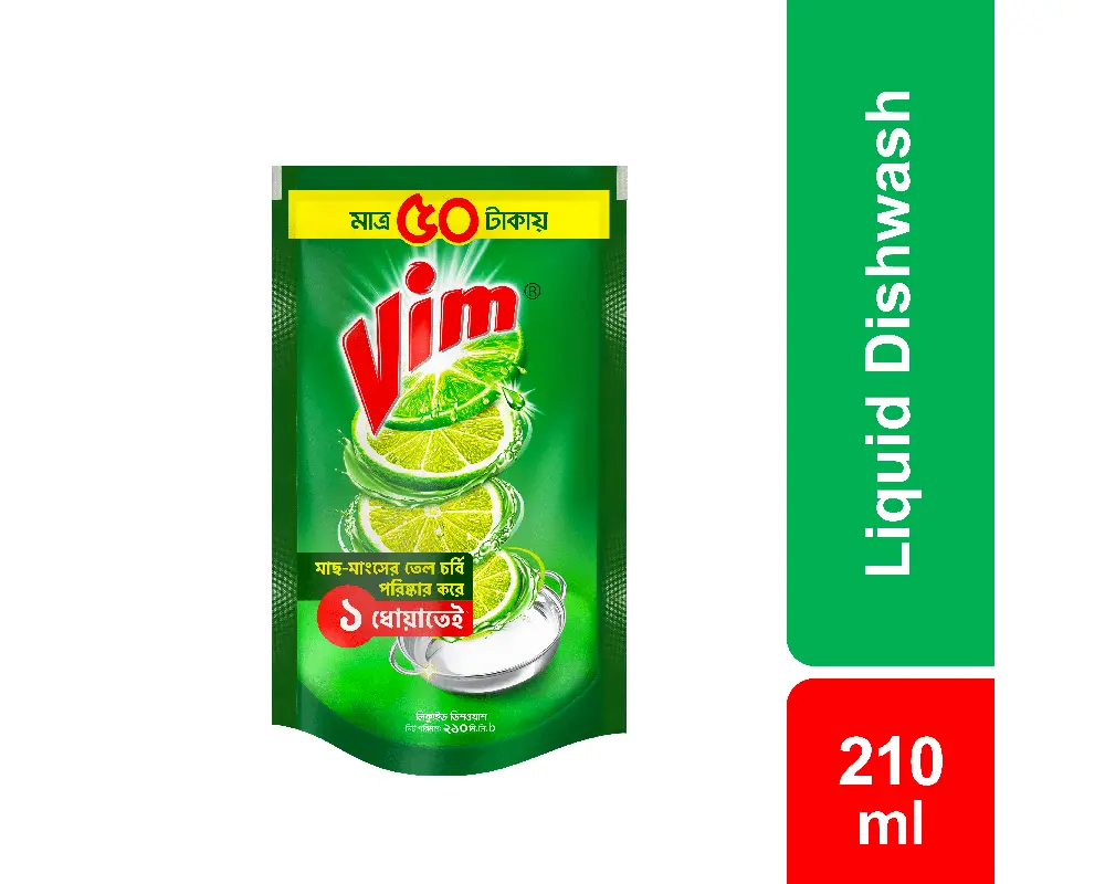 Shop Vim Dishwash Liquid Refill 200(±)50ml at Shwapno.com | Shwapno ...