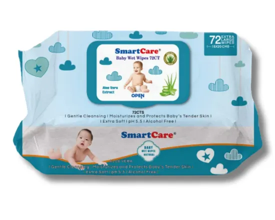 Smart Care Baby Wet Wipes A.Vera 72 Pcs - Best Price at the Premier ...