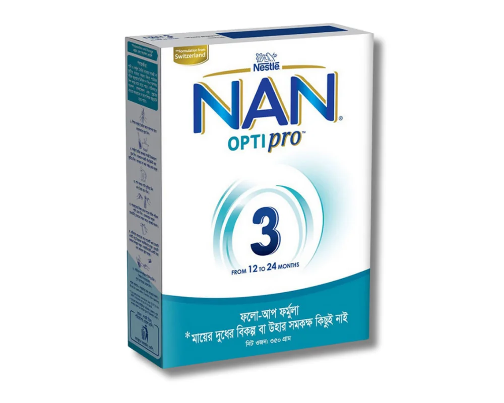 Shop Nestle Nan-3 Optipro Milk Powder 350gm at Shwapno.com | Shwapno ...