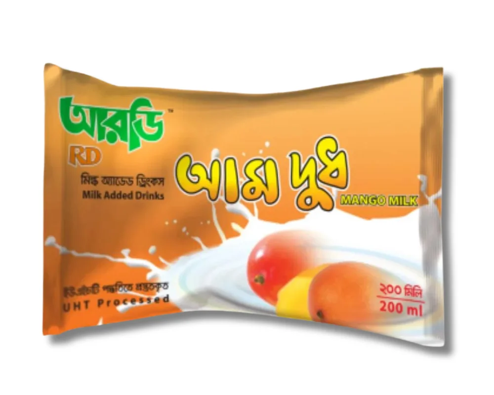 Buy RD UHT Mango Milk 200ml (Poly Pack) Online at Best Price | Shwapno.com - Online Grocery ...
