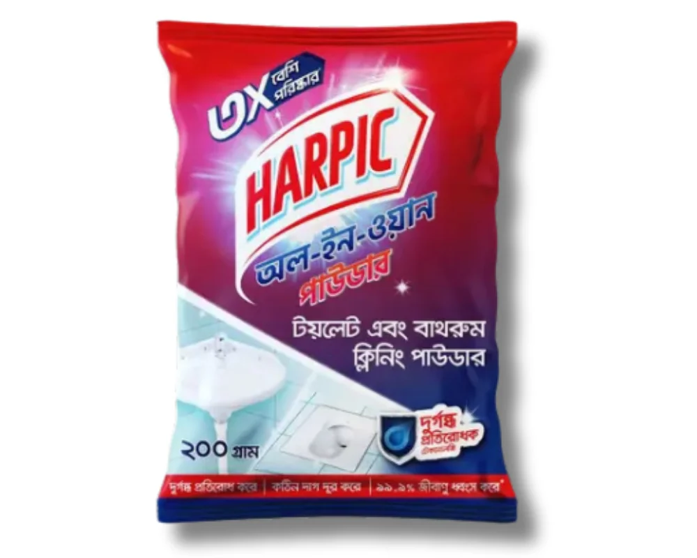 Buy Harpic All-in-One Toilet and Bathroom Cleaning Powder 200gm Online ...