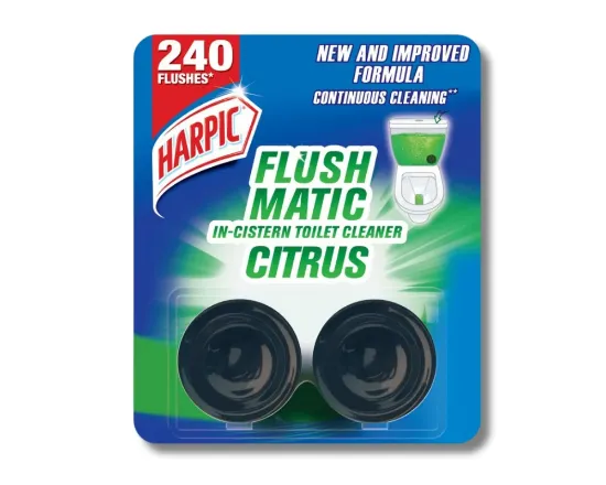 Buy Harpic Flush Matic Citrus In Cistern Toilet Cleaner 2X50gm Online ...