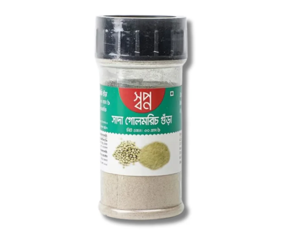 Shop Shwapno White Pepper Powder 30gm (Jar) at Shwapno.com | Shwapno ...
