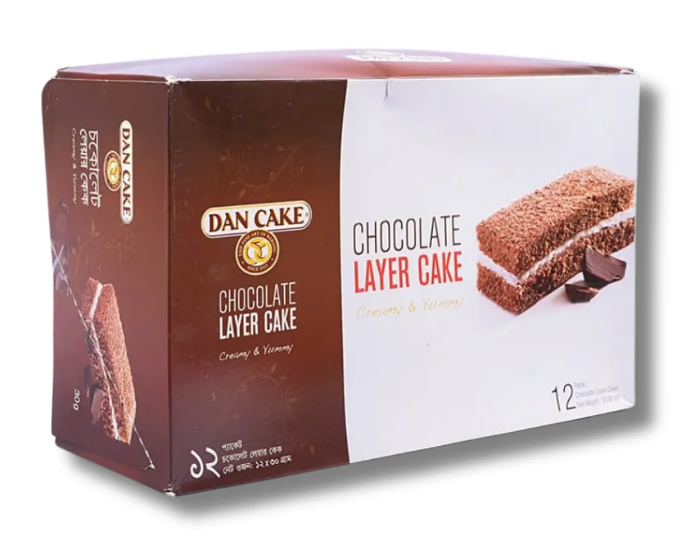Shop Dan Cake Chocolate Layer Cake 30(±)3gmX12Pcs at Shwapno.com ...