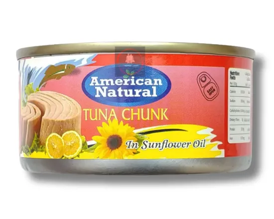 Shop American Natural Tuna Chunk in Sunflower Oil 185gm Thailand at ...