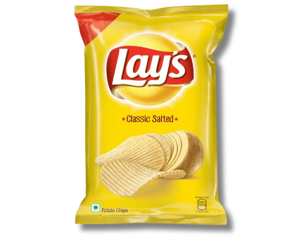 Lays Classic Salted Chips 22(±)1gm Best Price, Online Grocery Shopping ...