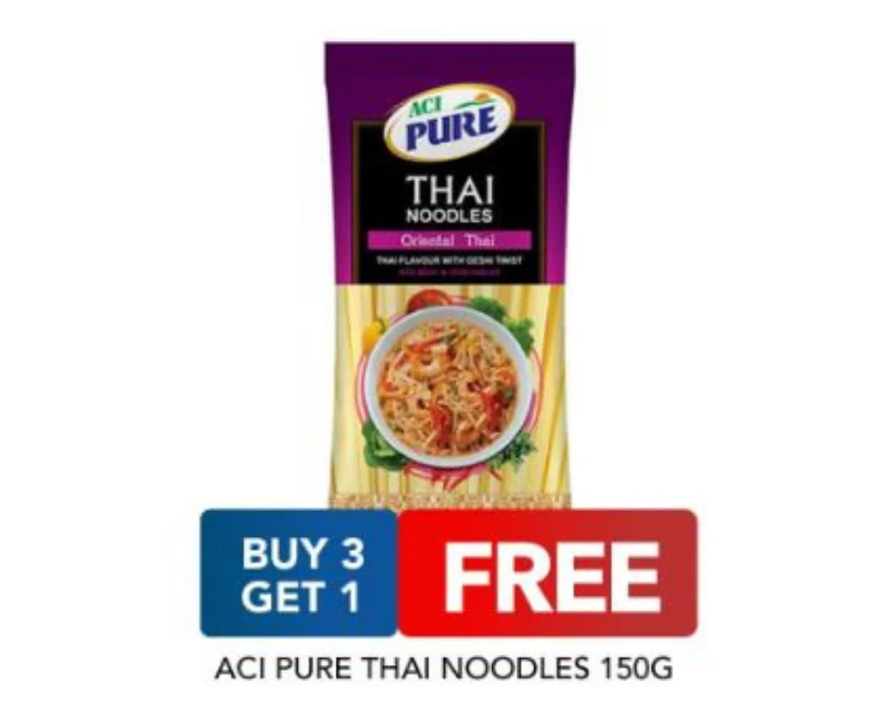 Shop ACI Pure Thai Noodles 150gm (Buy3 Get1 Free) at Shwapno.com ...