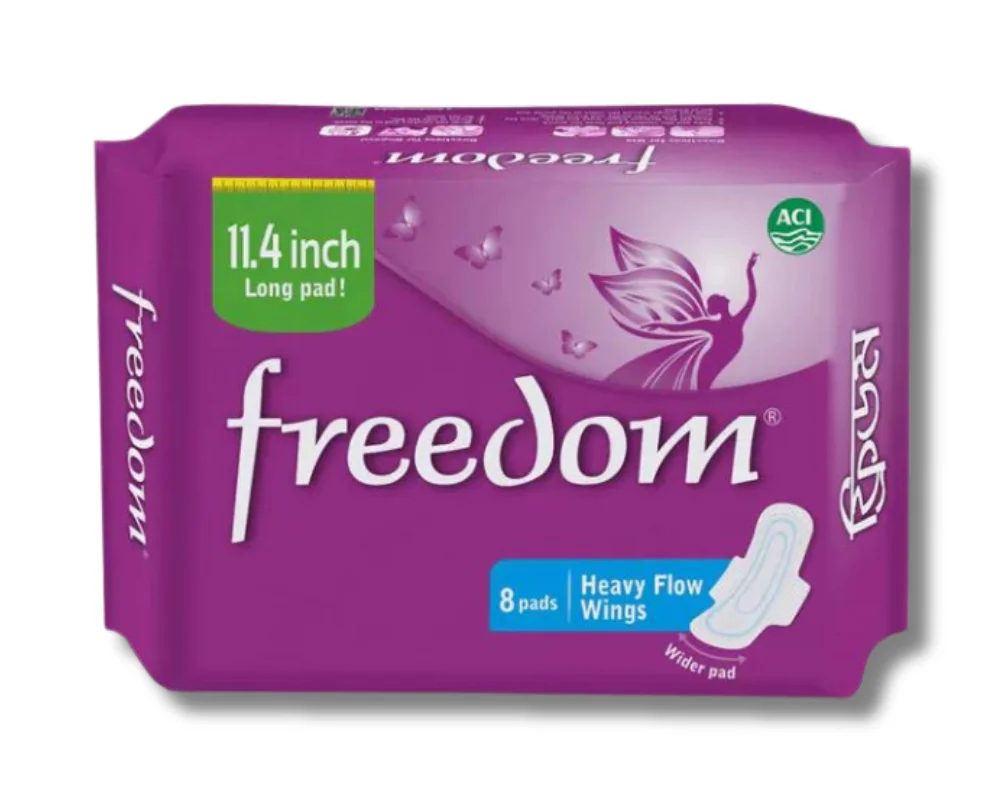 Shop Freedom Super Dry Heavy Flow wings 8 Pads at Shwapno.com | Shwapno ...