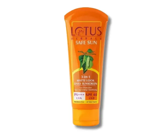 Lotus Matte Look Safe Sun SPF-40 100g: Best Price on Online Grocery ...