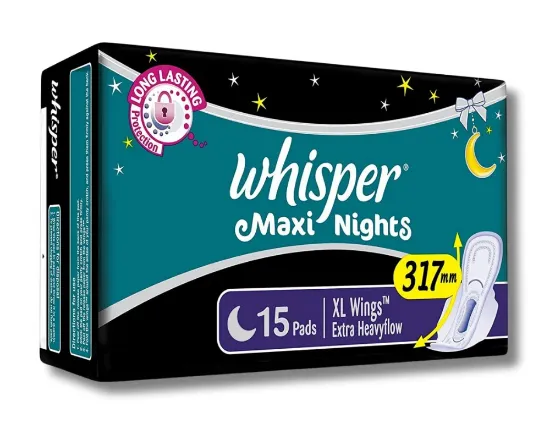Shop Whisper Maxi Nights Wings 15Pads at Shwapno.com | ঢাকা, চট্টগ্রাম ...