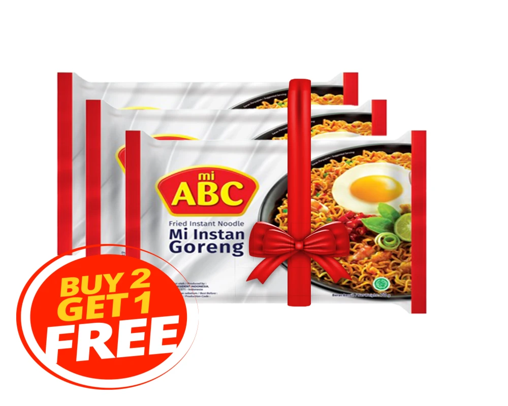 Shop MI ABC Instant Goreng Chicken Noodle 70gm Indonesia (Buy1 Get1 ...