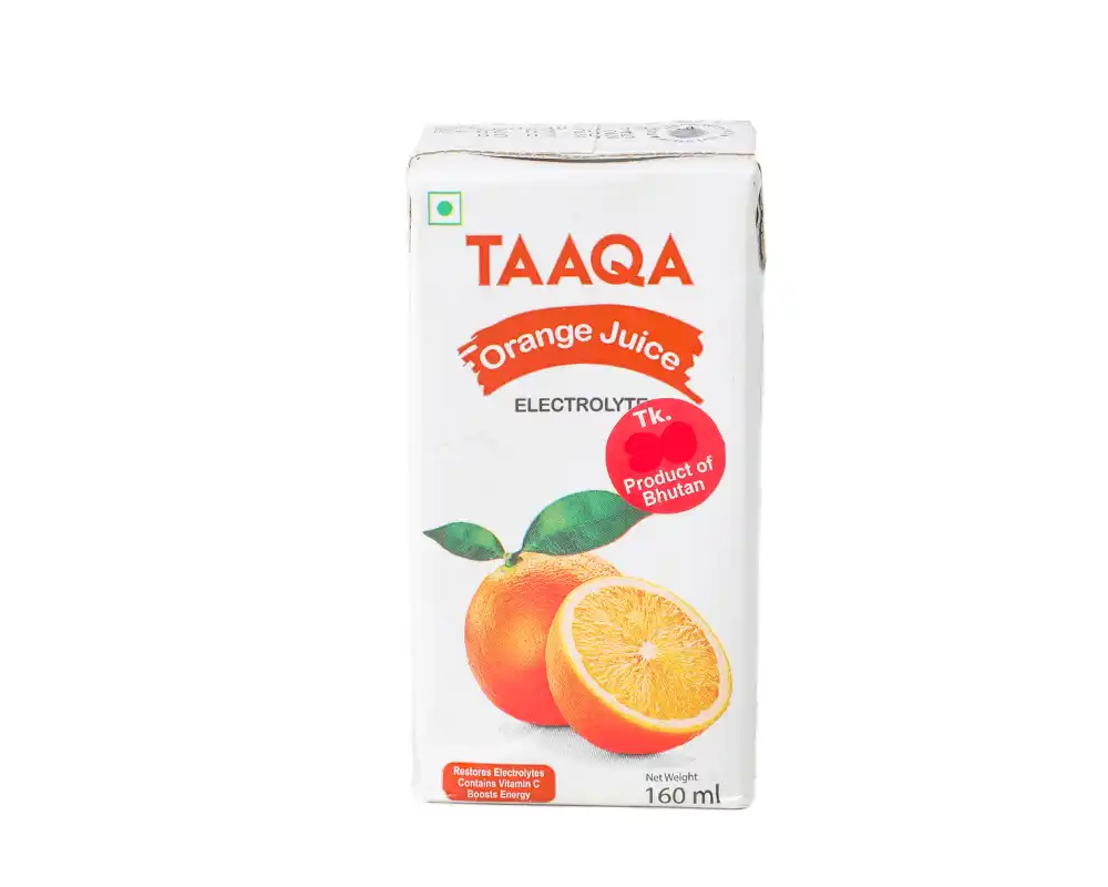 Shop Taaqa Electrolyte Orange Juice 160ml Bhutan at Shwapno.com ...
