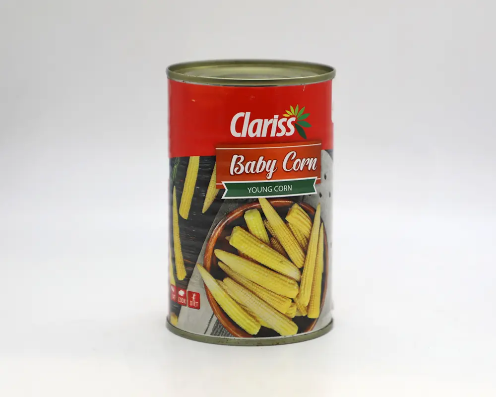 Clariss Baby Corn 425gm (Can) | ঢাকা, চট্টগ্রাম, কুমিল্লা ও সিলেটে স্বপ্নের অনলাইন মুদি কেনাকাটা