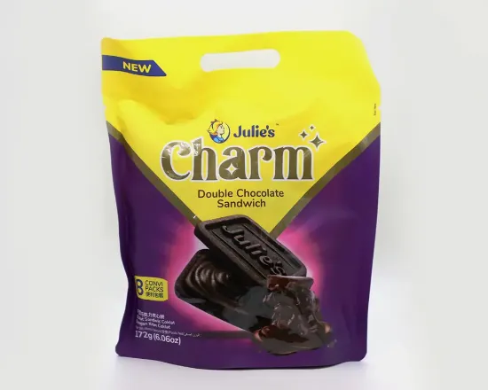 Shop Julie's Charm Double Chocolate Sandwich Biscuits 172gm Malaysia at ...