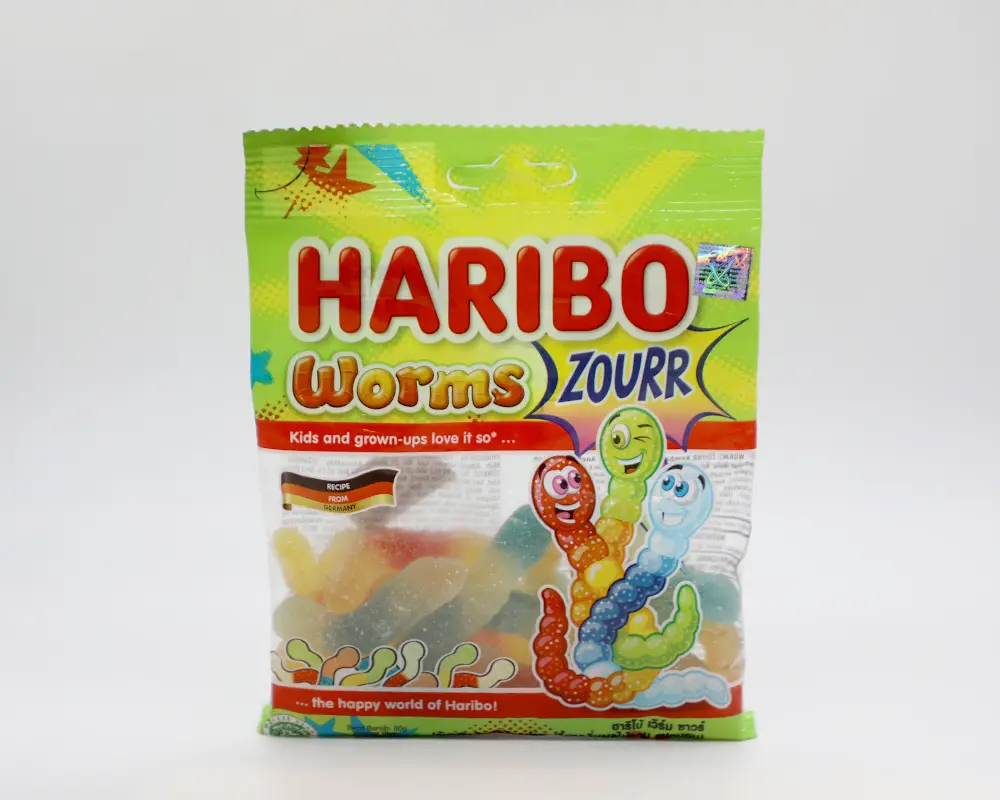 Haribo Worms Zourr Sour Candy 80gm | Shwapno Online Grocery Shopping in ...