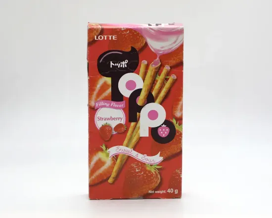 Shop Lotte Toppo Strawberry Chocolate 40gm Thailand at Shwapno.com ...