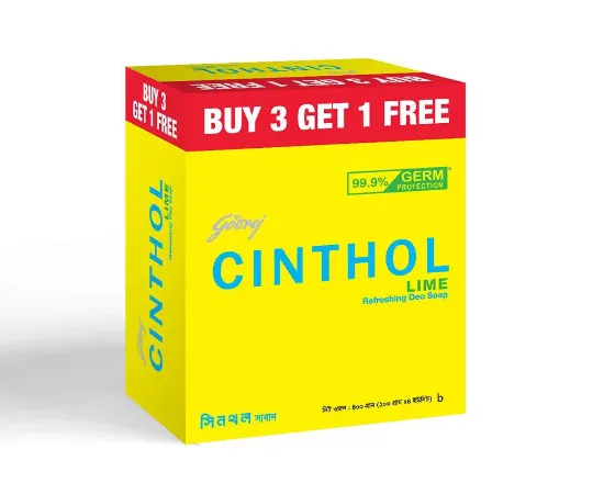 Shop Godrej Cinthol Lime Soap 100gm (Buy3 Get1 Free) at Shwapno.com ...