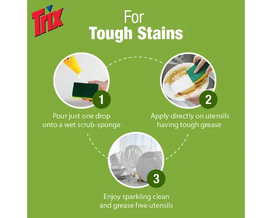 Shop Trix Dishwashing Liquid 500ml Bottle and 250ml Refill Combo at ...