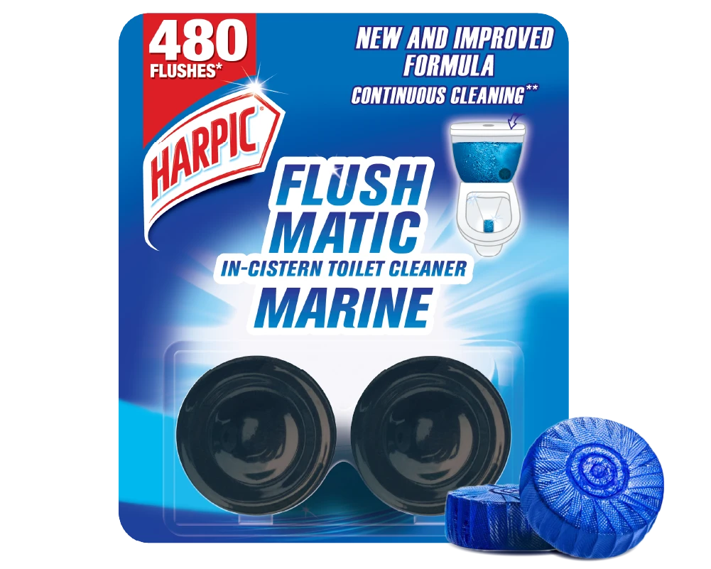 Shop Harpic Flush Matic Marine In Cistern Toilet Cleaner 2X50gm at ...