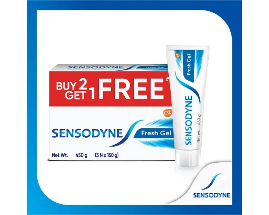 Shop Sensodyne Fresh Gel Toothpaste 150gm (Buy2 Get1 Free) at Shwapno ...