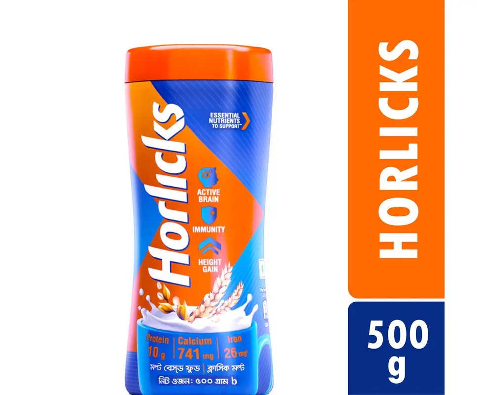 Shop Horlicks Classic Malt 500gm (Jar) at Shwapno.com | ঢাকা, চট্টগ্রাম ...