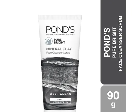 Shop Pond's Pure Bright Mineral Clay Facial Scrub 90gm at Shwapno.com ...