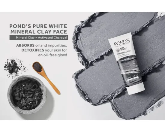 Shop Pond's Pure Bright Mineral Clay Facial Scrub 90gm at Shwapno.com ...