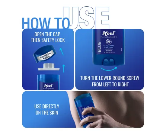 Shop Kool Blue Deodorant Stick 50ml at Shwapno.com | ঢাকা, চট্টগ্রাম ...